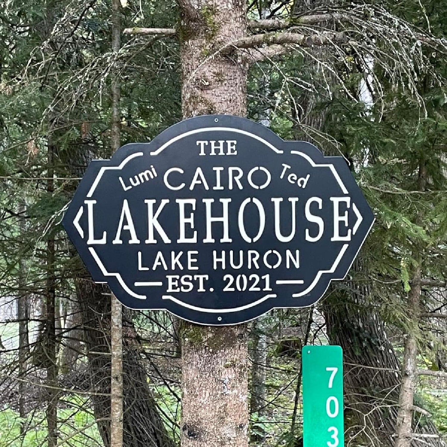 Custom Lake House Sign, Personalized Outdoor Metal Lakehouse Sign ...