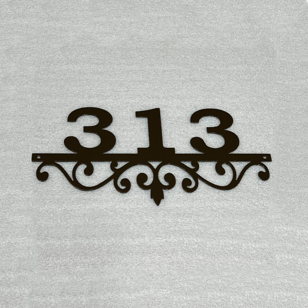 Scroll House Numbers Sign, Custom Home Address Sign, Scroll Design ...