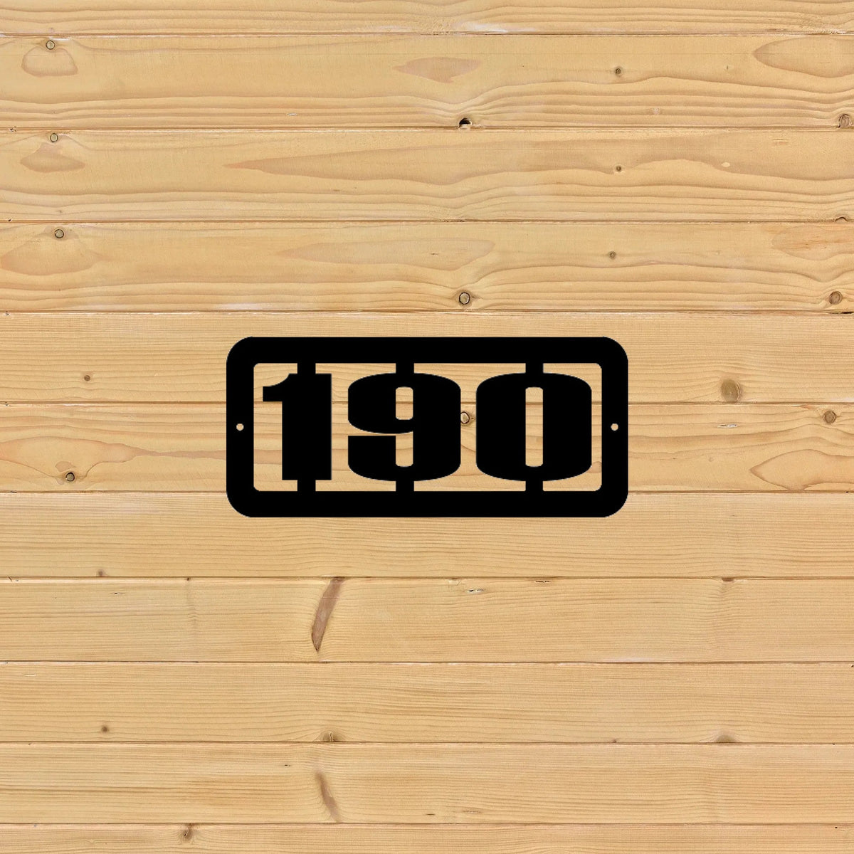 Anchored Horizontal House Number, Custom Home Address Sign Plaque ...