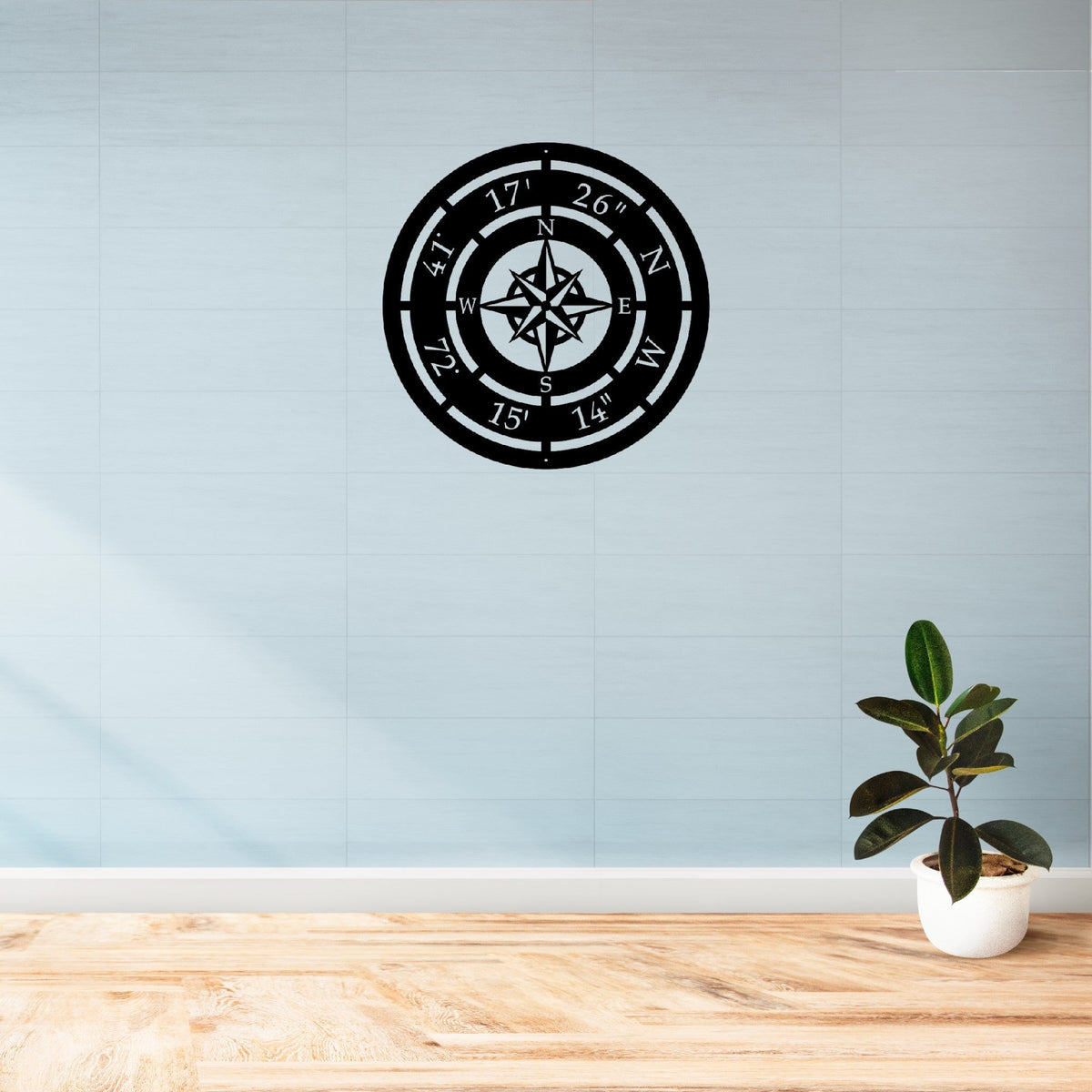 Custom Compass Rose Sign, Personalized Coordinates, Made in USA ...