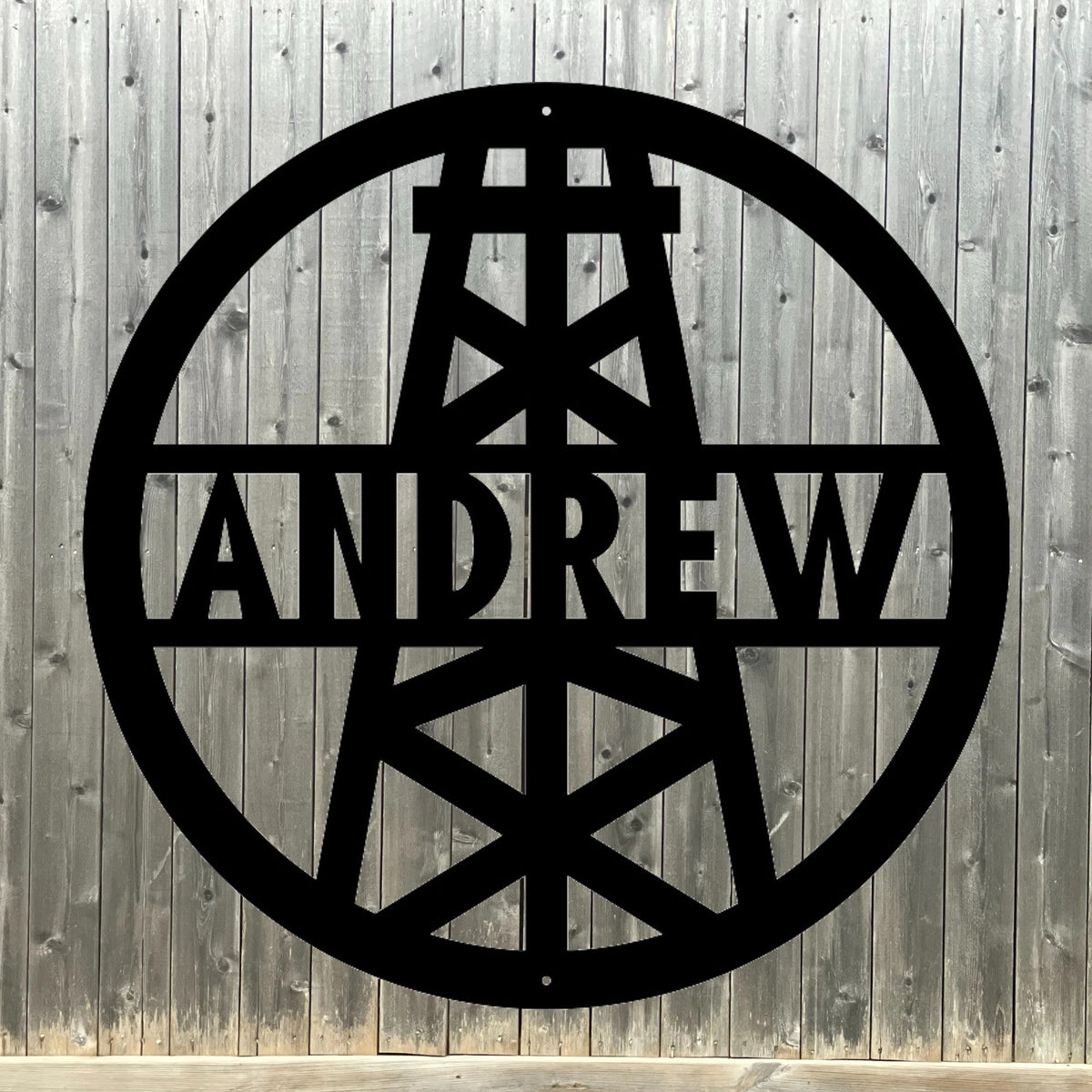Customized Personalized Oilfield Circular Metal Sign, Made in USA ...