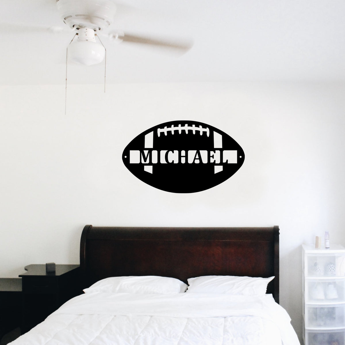 Customized Football Name Sign, Personalized Nickname Sign, Made in USA ...