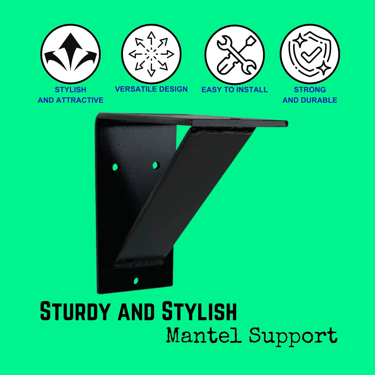 Pillars Customs Shelf Bracket, Heavy Duty, Hand Made in USA