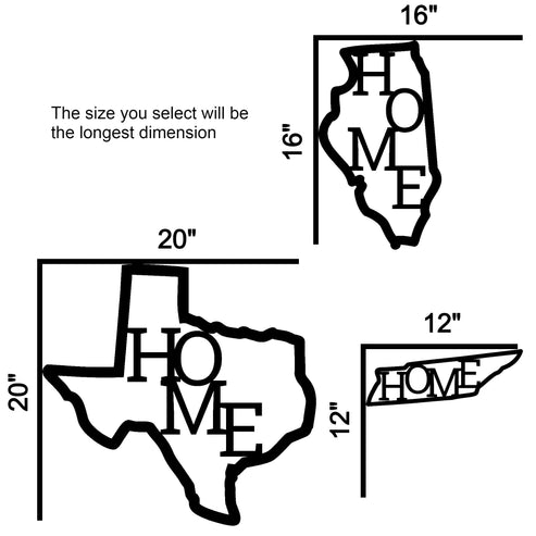 Home State Sign – Pillars Customs