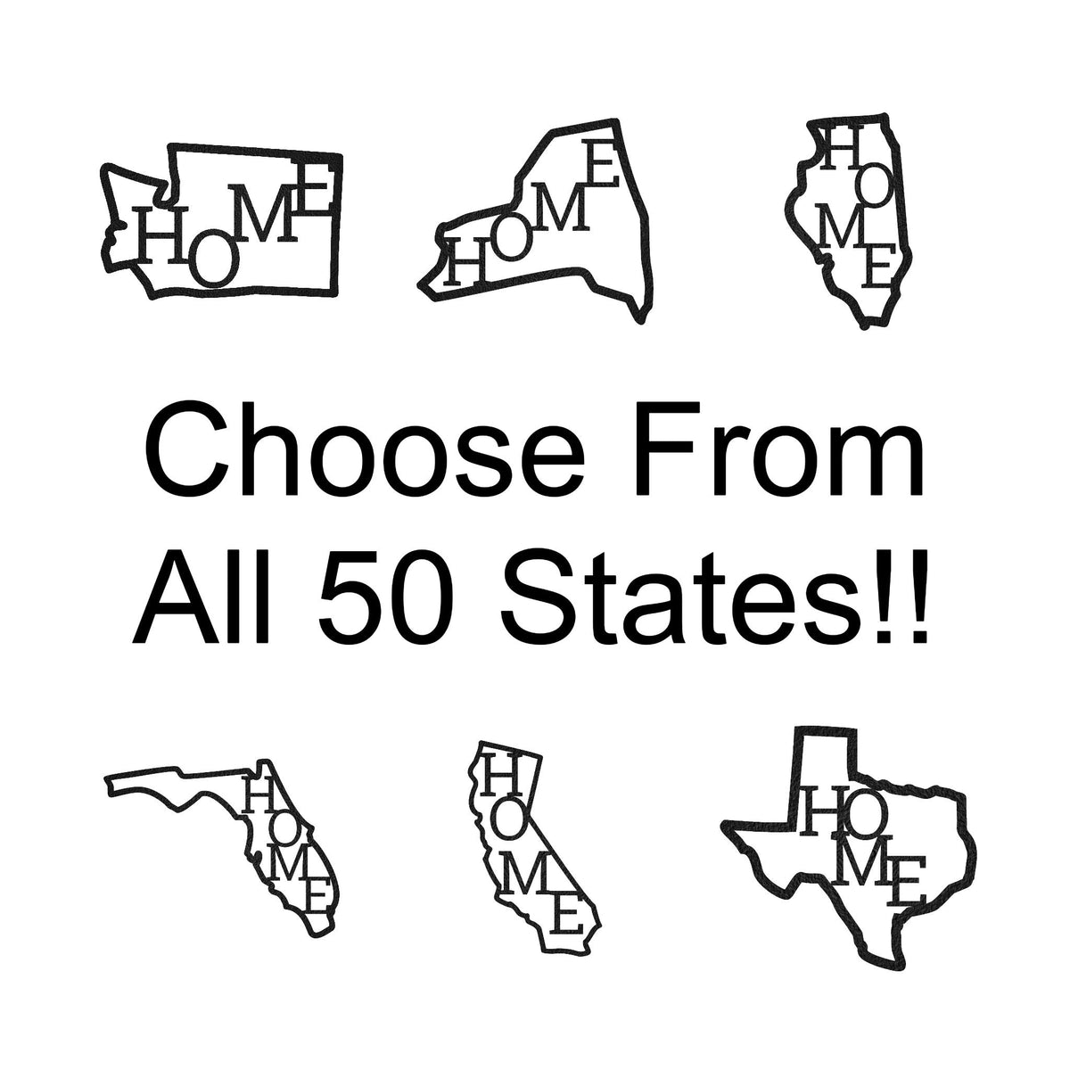 Home State Sign – Pillars Customs