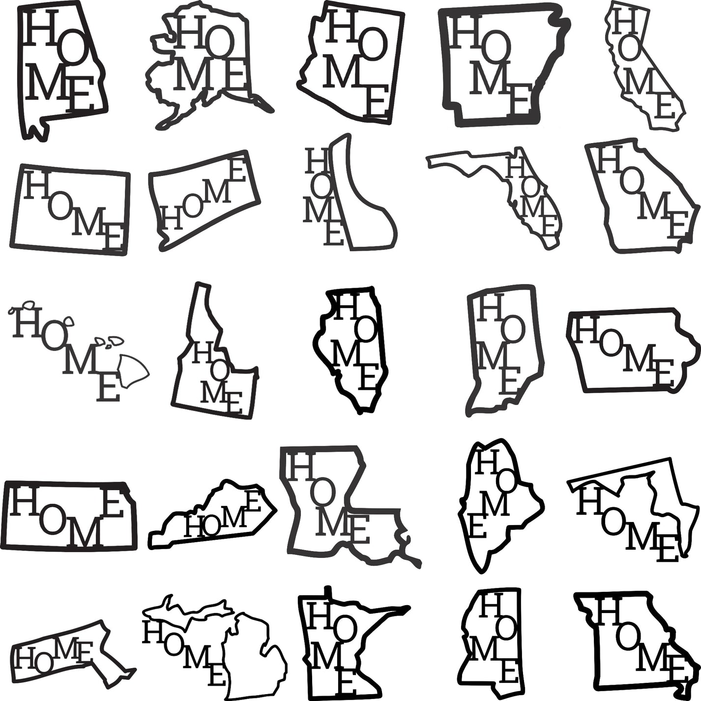Home State Sign – Pillars Customs