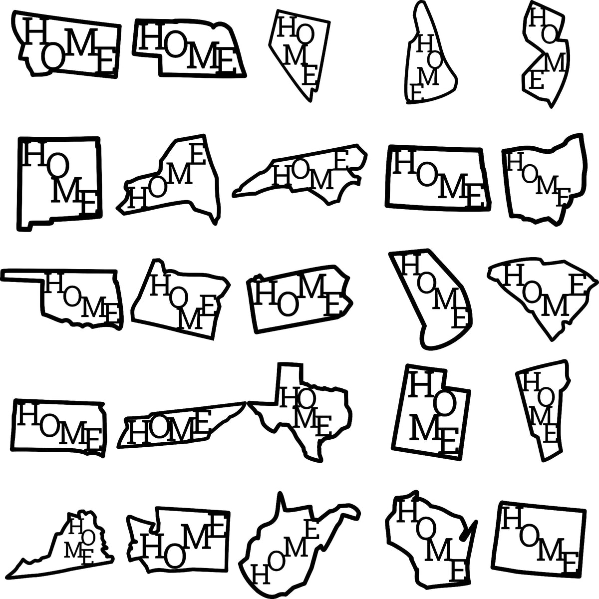 Home State Sign – Pillars Customs