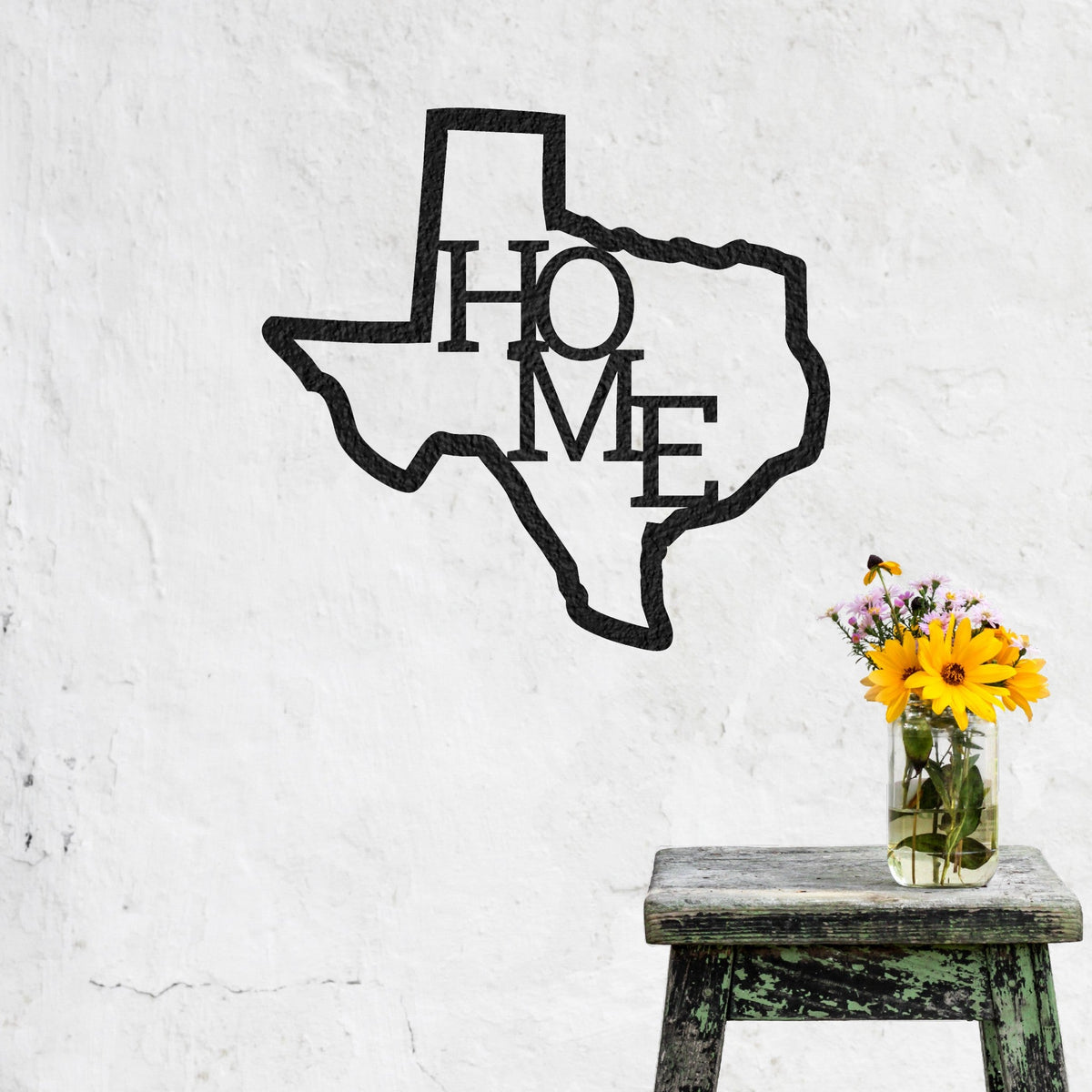Texas Home Sign, Metal Home Wall Decor, State of Texas, Made in Texas ...
